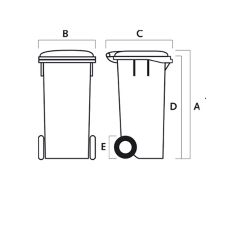 poubelle plastique tunisie 360 litres - SKD Hygiene